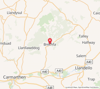 Brechfa, Wales Heures de lever et de coucher du soleil