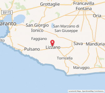 Lizzano, Apulia Heures de lever et de coucher du soleil