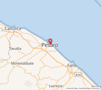 Pesaro, The Marches Heures de lever et de coucher du soleil