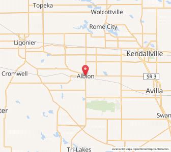 Albion, IN Heures de lever et de coucher du soleil