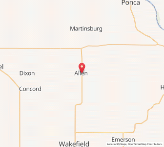 Allen, NE Heures de lever et de coucher du soleil